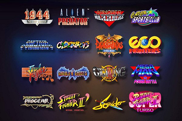 Capcom Home Arcade Double Joystick Console - Game Games