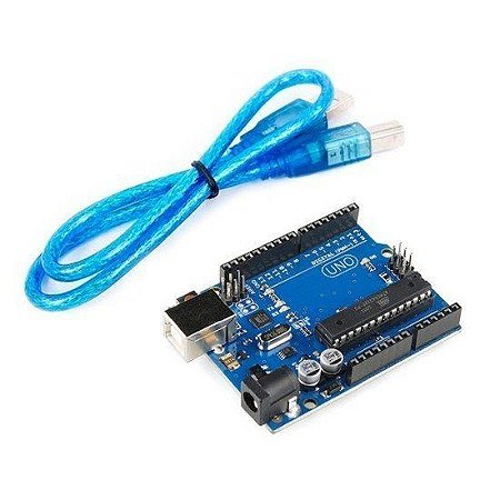 Uno R3 + Cabo Usb para Arduino - Eletrônica Ômega