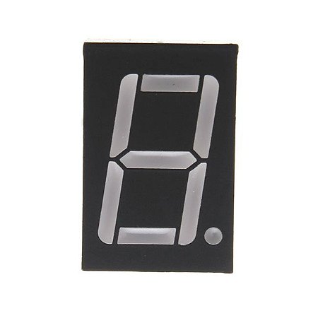 Display 7 Segmentos Led Vermelho Catodo Comum 5161AS - Eletrônica Ômega