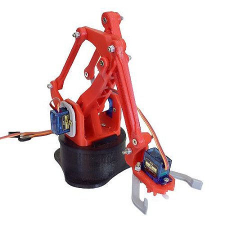 Kit Arduino Braço Robótico 3D Bluetooth Arduino - Eletrônica Ômega