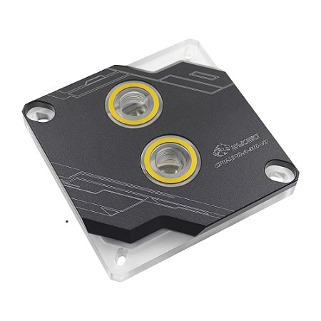 CPU Block Bykski Intel XPR-A-MC-V3 Preto RGB 5v para water cooler ...