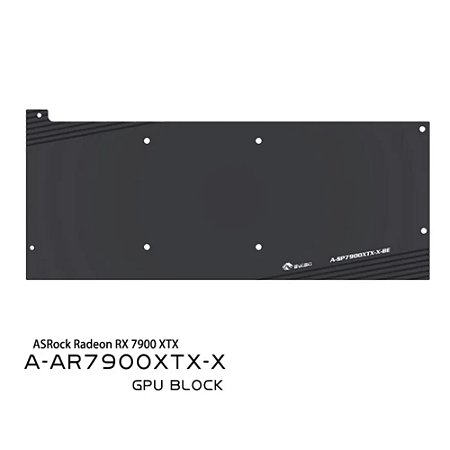 GPU Block Asrock RX 7900 XTX Bykski RGB - Power UP Water Cooler - De ...