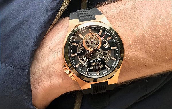 Relógio Bulova Automático Skeleton 98A178 - Relojoaria Impala - Desde ...