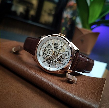 Relógio Bulova Surveyor Skeleton Automático 97A175 - Relojoaria Impala ...