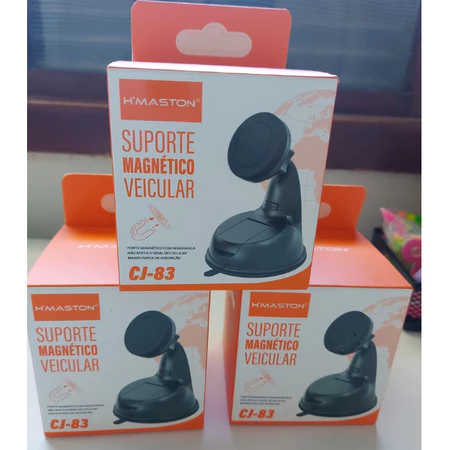 Suporte Veicular Magnético Com Base De Ventosa De Silicone H Maston