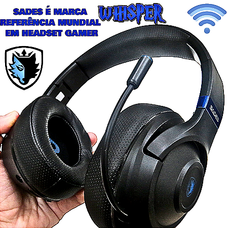 Headset Sades Whisper Wireless Multifuncional - Sades Brasil ...
