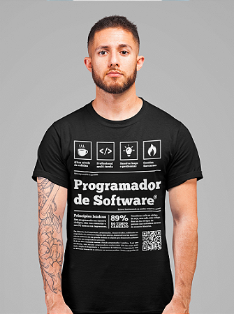 Camisa Programador de Software preta - Caneca do Dev - Canecas e ...