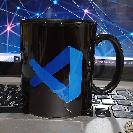 Caneca Visual Studio preta - Caneca do Dev - Canecas e produtos de ...