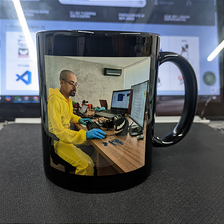Caneca personalizada preta - Personalize a sua - Caneca do Dev ...
