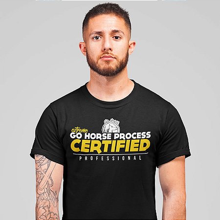 Camisa Certificação Go Horse Preta - Caneca do Dev - Canecas e produtos ...