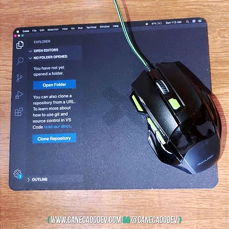 Mouse Pad Visual Studio Code - Caneca do Dev - Canecas e produtos de ...