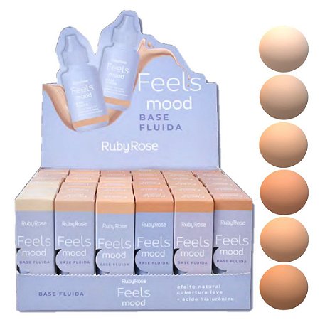 Nova Base Fluida Ruby Rose Atacado Feels Mood Claros HB901-01 ...