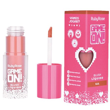 Ruby Rose - Blush Líquido Game On - 4 Unid - Distribuidora JCF ...