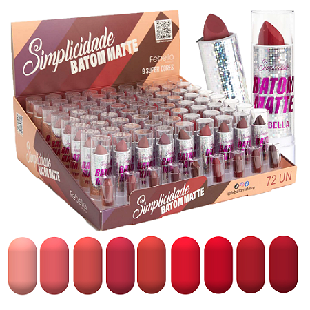 Febella - Batom Matte Simplicidade BM4025 - 72 und - Distribuidora JCF ...
