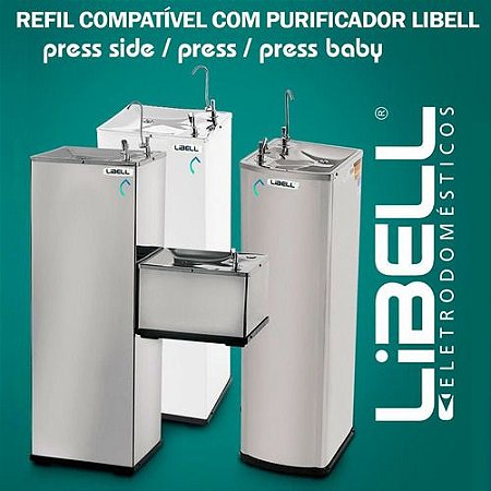 Kit 2 Filtro Refil Libell Purificador De Água Acqua Flex Original ...