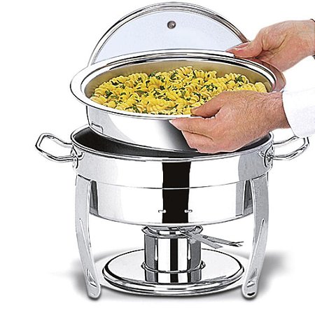 Rechaud inox 7,50 lt c/ tampa de vidro suspensa Banho Maria - IZABELLE ...