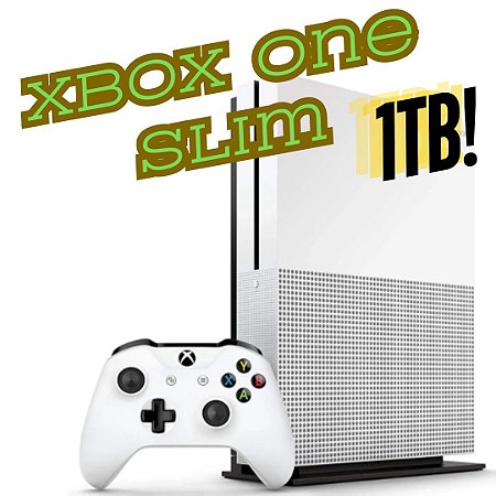 Xbox One Slim de 1 Tera Byte Games Voce Compra Venda Troca e Assistencia de games em geral