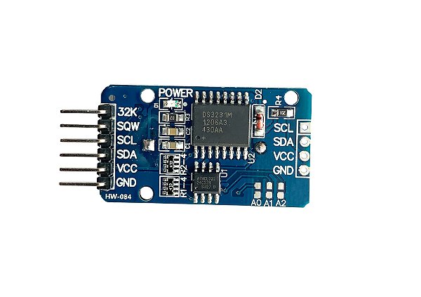 Módulo Relógio Rtc Ds3231 Com Bateria Piscaled Arduino Componentes Eletrônicos Motor De 