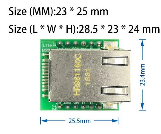 Mini Módulo W5500 Ethernet Tcp/Ip Lite - PISCALED | Arduino ...