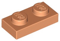 Placa 1x2 Nougat - TECLINC