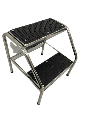 Escada C/ 2 Degraus Antiderrap. Inox - Salutem - Salutem Móveis ...