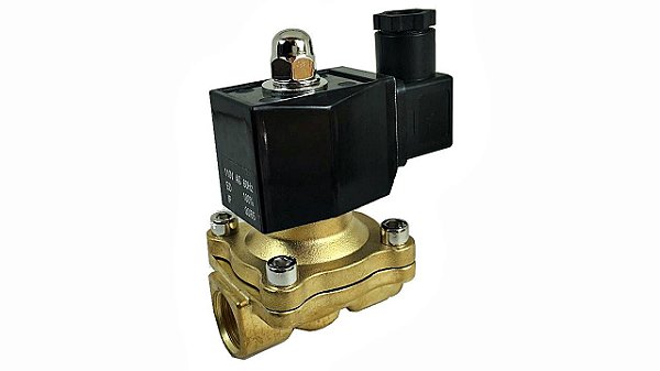 Válvula Solenoide Latão de Processo 2/2 vias Rosca 1/2 com Bobina - Rigel Pneumáticos