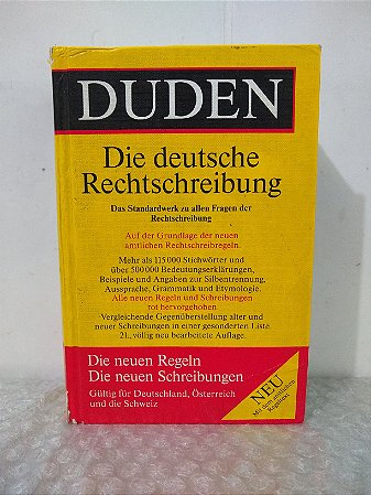 Die Deutsche Rechtschreibung - Duden - Seboterapia - Livros