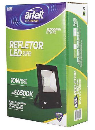 Refletor LED 10W 100/240V 6500K - Artek - Amazon Compressores - Para ...