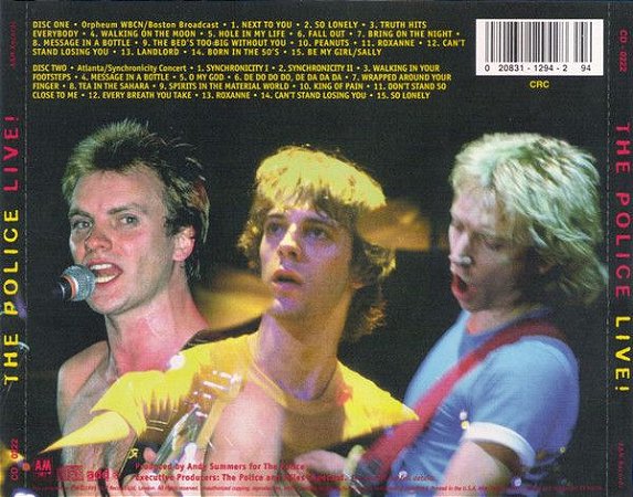 CD - The Police ‎– Live! - Colecionadores Discos - vários títulos em ...
