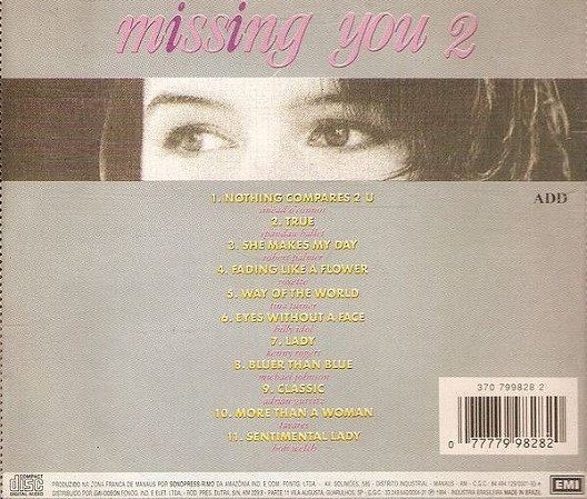 CD - Missing You 2 (Vários Artistas) - Colecionadores Discos - vários ...