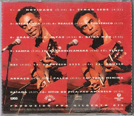 CD - Gilberto Gil ‎– Unplugged - Colecionadores Discos - vários títulos ...