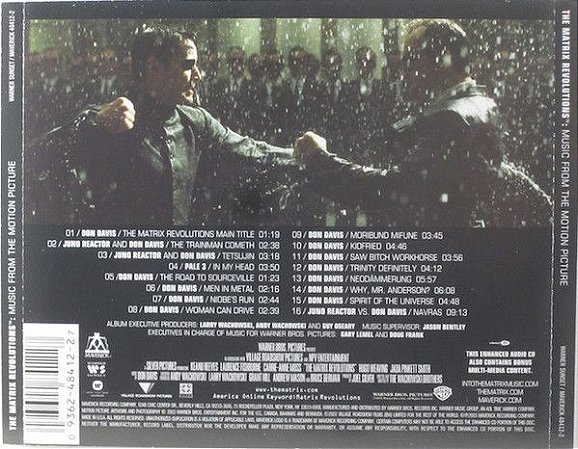 CD - The Matrix Revolutions: Music From The Motion Picture (Vários ...