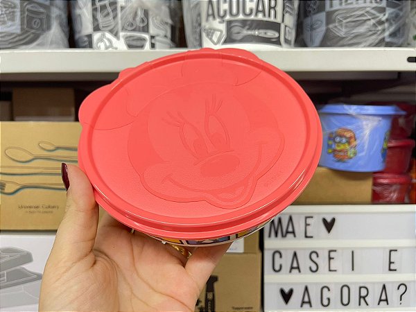 Tupperware Tupper Pratinho 500ml Disney 100 anos Minnie - Mãe, Casei e ...