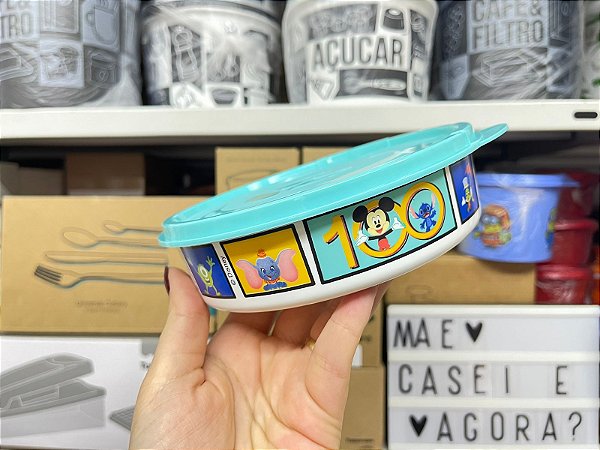 Tupperware Tupper Pratinho 500ml Disney 100 anos Mickey - Mãe, Casei e ...