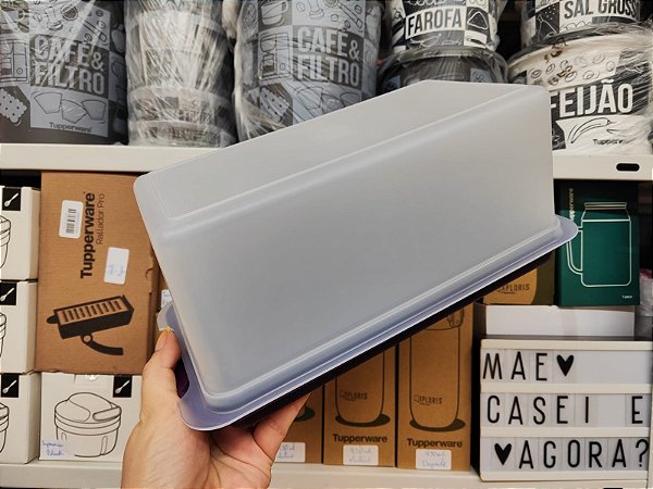 Tupperware Porta Pão de Forma Base Roxa - Mãe, Casei e Agora?-Tupperware!