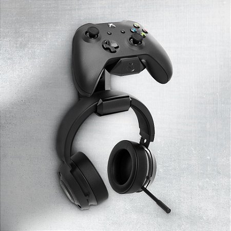 SUPORTE 1 Controle XBOX ONE S X e HEADSET de Parede