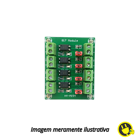 Módulo Optoacoplador 4 Canais PC817 - SmartProjects Brasil ...