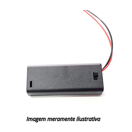 Suporte Porta 2 Pilhas AAA com Chave Liga/Desliga - Arduino e Raspberry ...