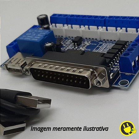 Placa Controladora CNC Interface Mach3 5 Eixos - Arduino e Raspberry em Manaus é na Smart Projects!