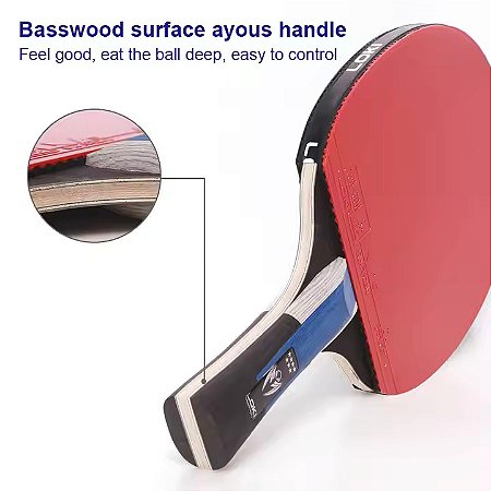 Raquete Classica Loki K7 com Carbono 7 Estrelas Profissional Tenis Mes - Tênis de Mesa Store ...