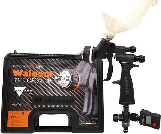 Pistola de Pintura Walcom Carbonio HTE Clear 1.3 - WaveCom