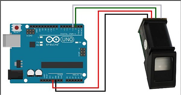 Modulo Leitor Biométrico Arduino DY50 - RS Robótica