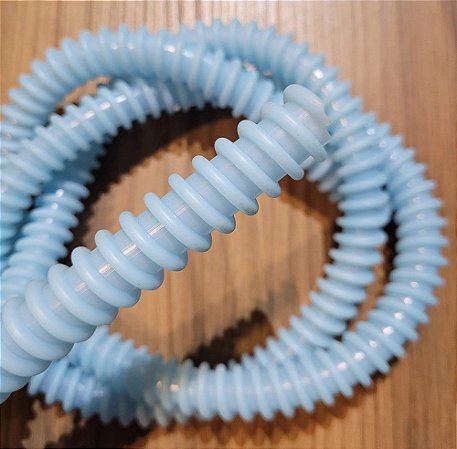 MANGUEIRA SILICONE HELIX AZUL BEBÊ - Asia tabacaria
