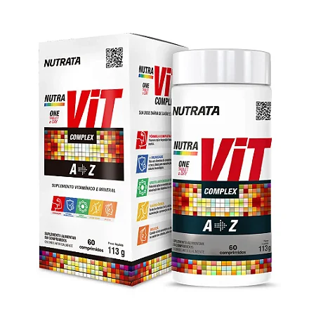 NUT NUTRA VIT COMPLEX A A Z 60CAPS - Lifecenter suplementos