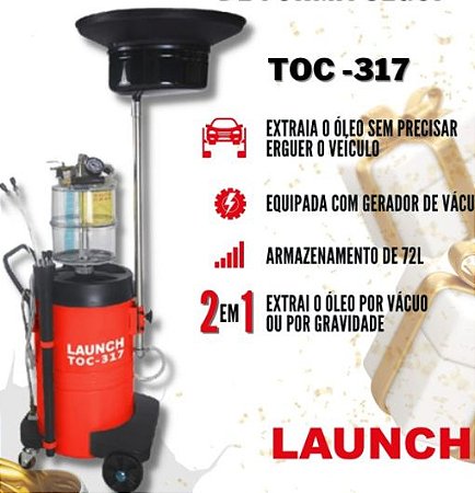 Troca de óleo a vácuo LAUNCH TOC-317 - Extrai o óleo usado rapidamente - Fast Car Brasil ...