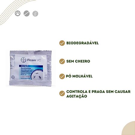 Ficam VC 15g- Mata Escorpião, Mosquito E Barata - Bayer - Sens Agropet ...