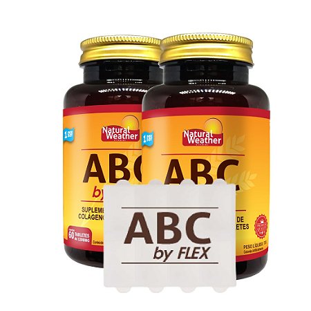 2 Unid ABC By Flex Colágeno - GRÁTIS Porta Comprimido - Pharma Nutry ...