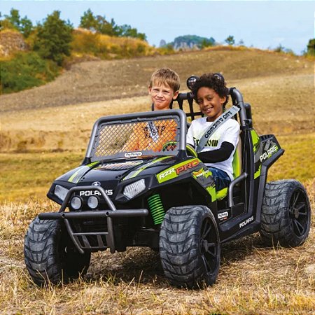 Carro Elétrico Peg Perego Polaris Rzr Pro Green Shadow 24v - Alves Baby