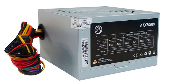 FONTE BRAZIL PC 500W BPC-5350-M (FABRICAÇÃO NACIONAL) - Brazil PC