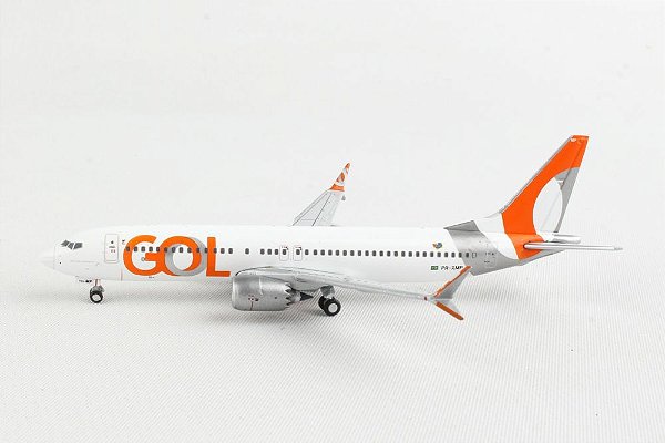 Miniatura Avião - Boeing 737 MAX - GOL - 1:400 - Gemini Jets - AeroToys
